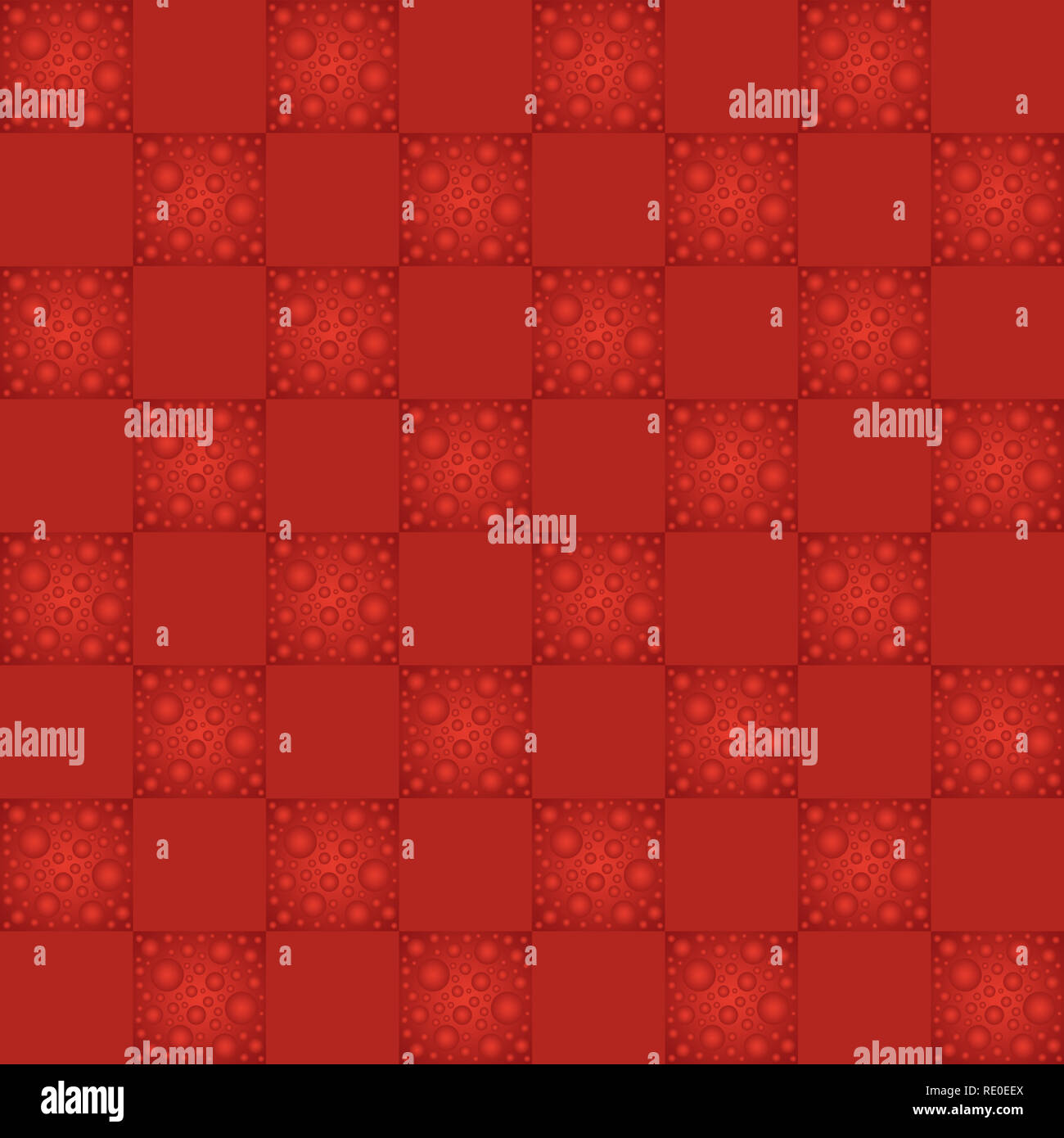 Red seamless background with spotted squares Stock Photo - Alamy