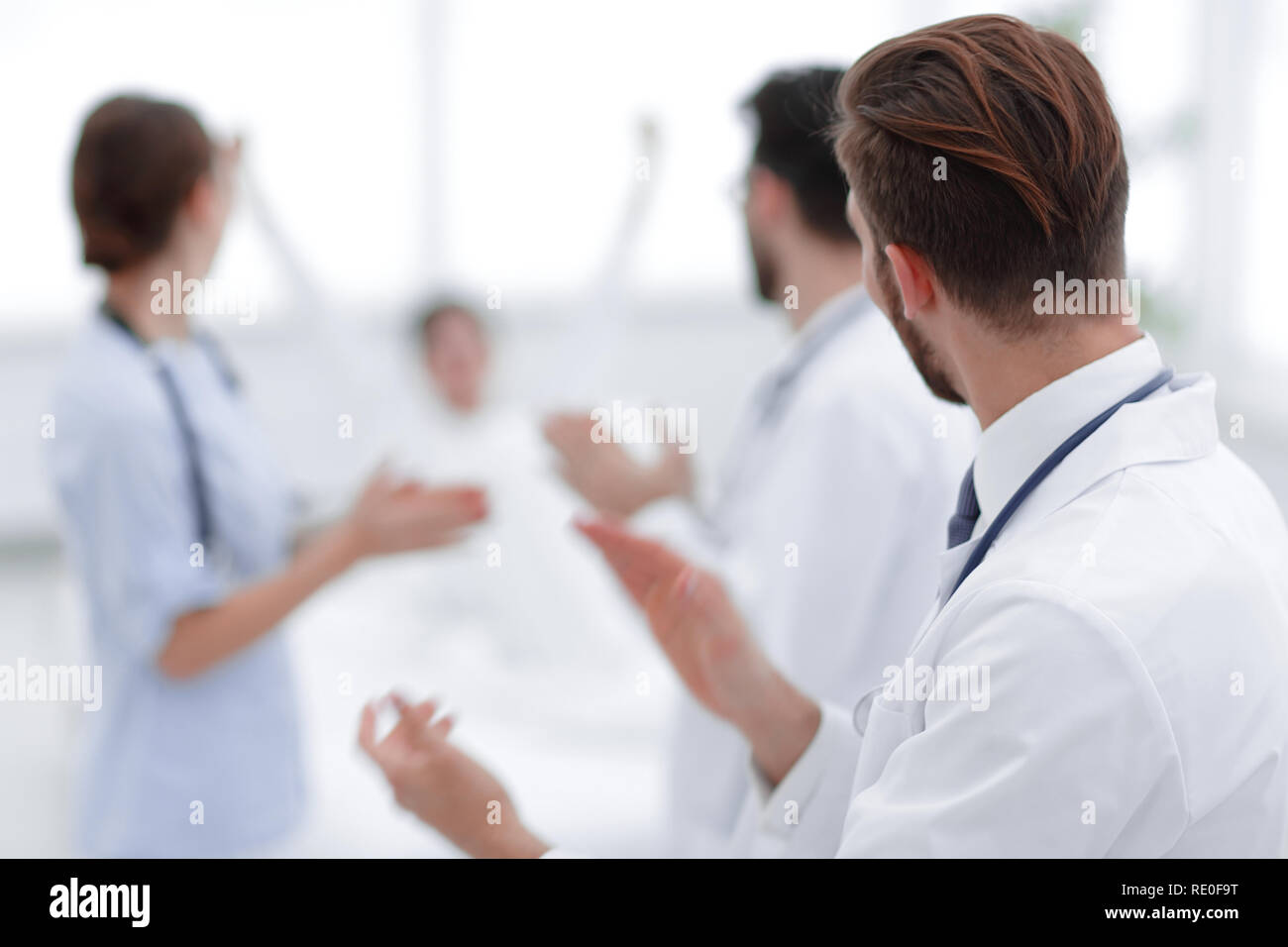 background image of a group of doctors Stock Photo - Alamy