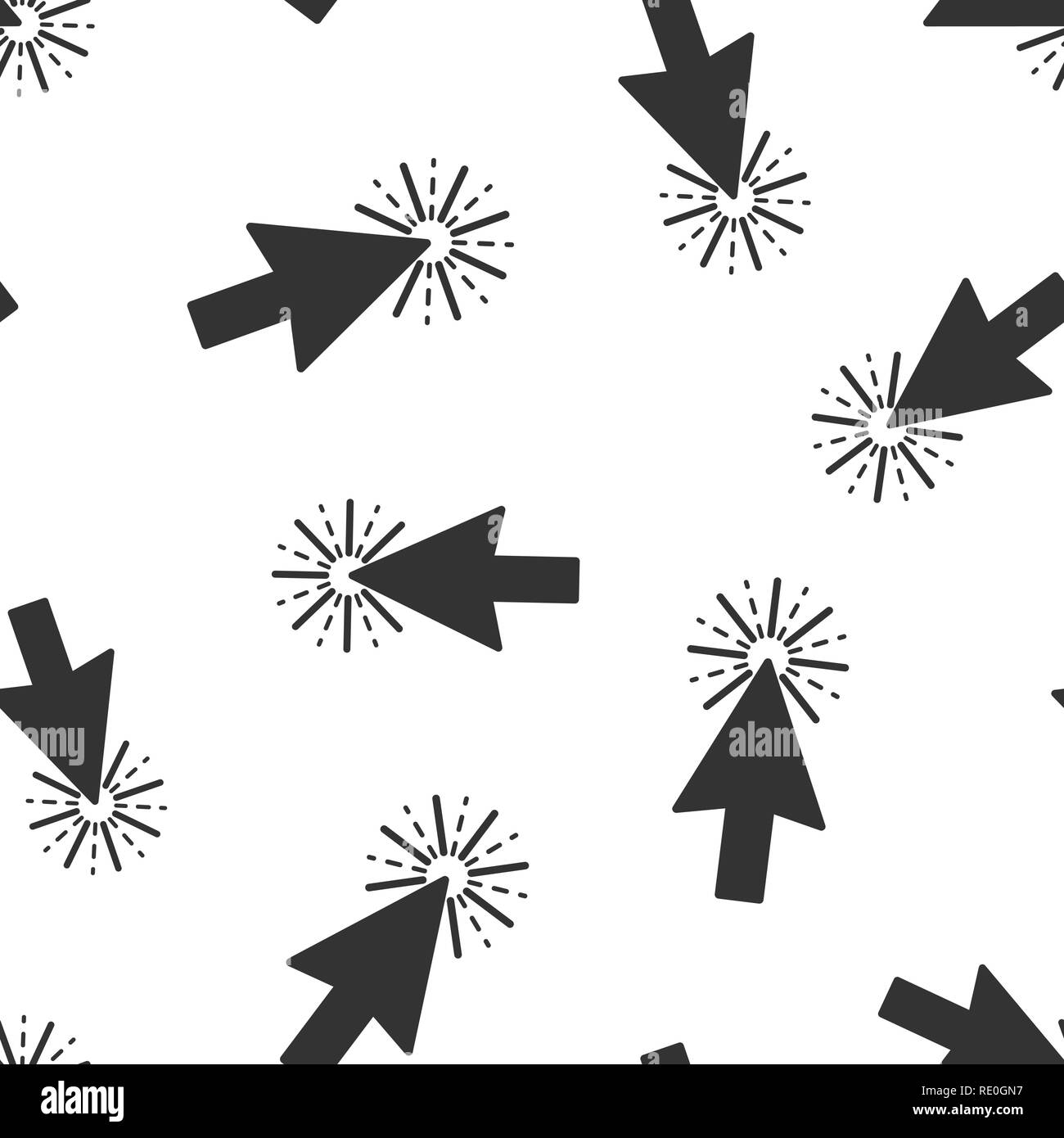 Computer Mouse Cursor Icon Seamless Pattern Background Arrow Vector 5550