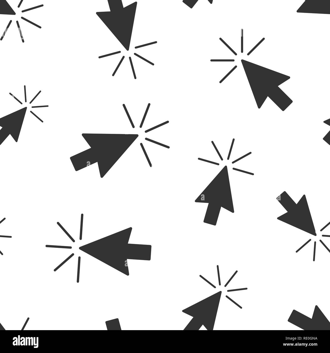 Computer Mouse Cursor Icon Seamless Pattern Background Arrow Vector 0077