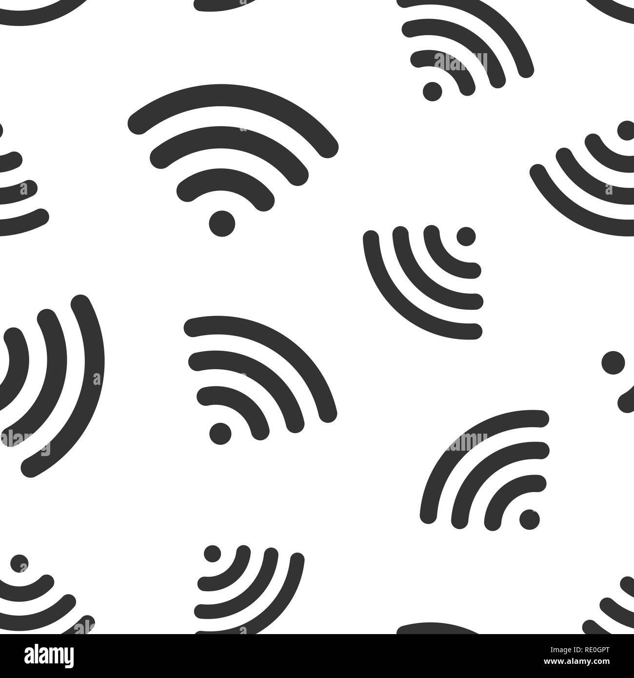 Wifi internet sign icon seamless pattern background. Wi-fi wireless ...