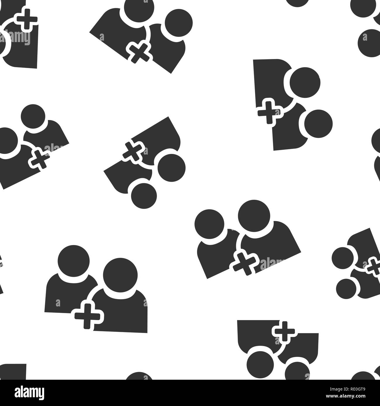 People communication user profile icon seamless pattern background ...
