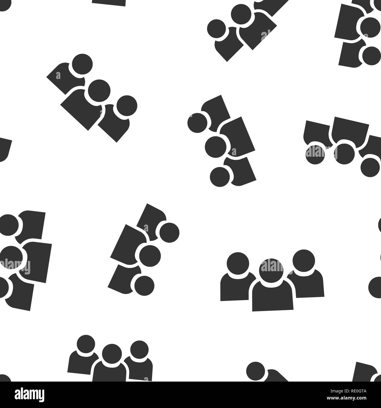 People communication icon seamless pattern background. People vector ...
