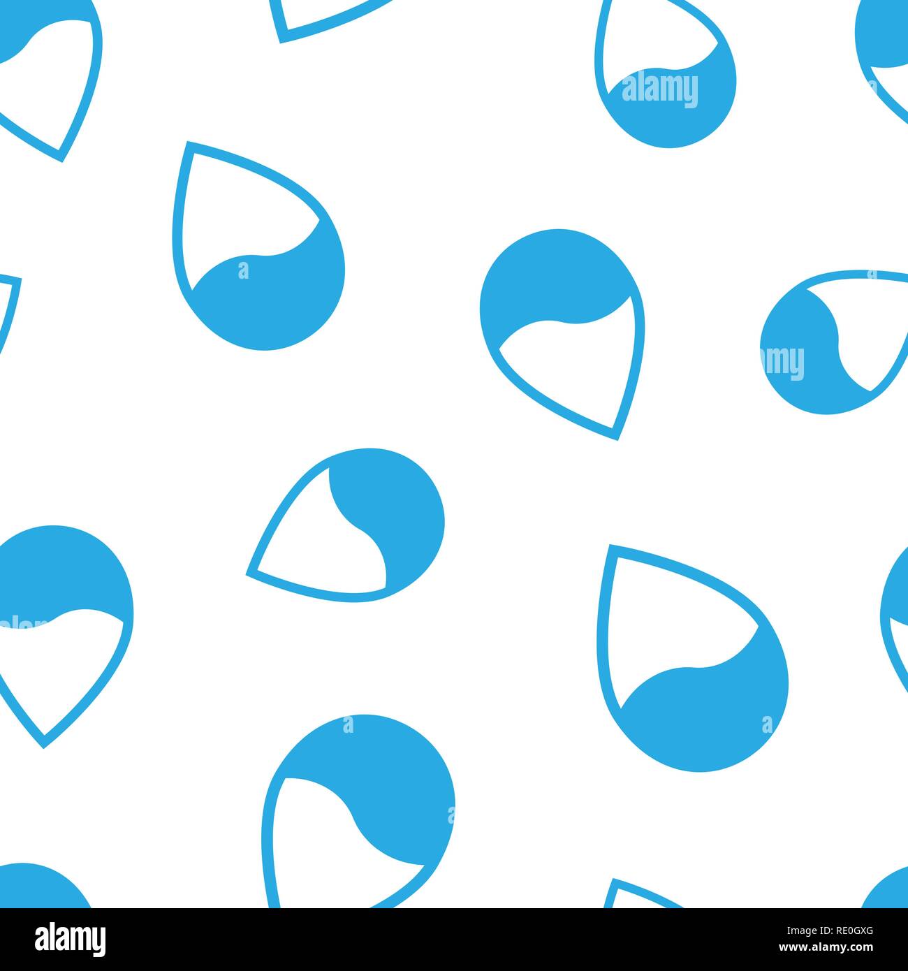 Water drop icon seamless pattern background. Raindrop vector ...
