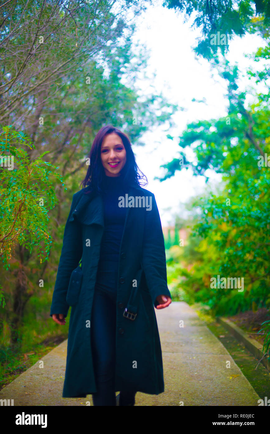 Latin female model poses for pictures in Barcelona, Spain. Barcelona's ...