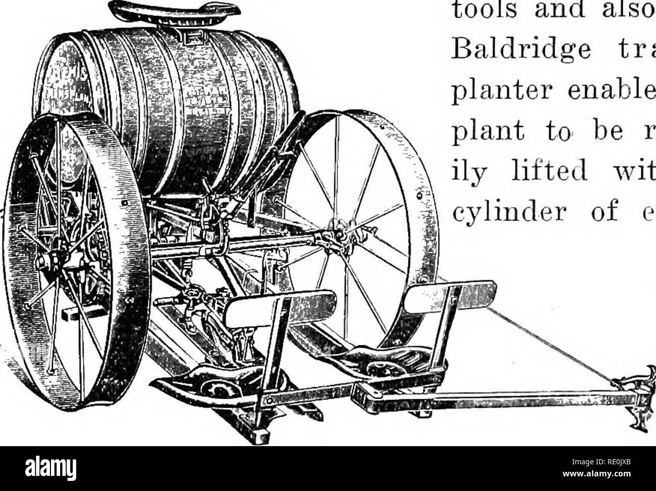 Transplanter machine Black and White Stock Photos & Images - Alamy