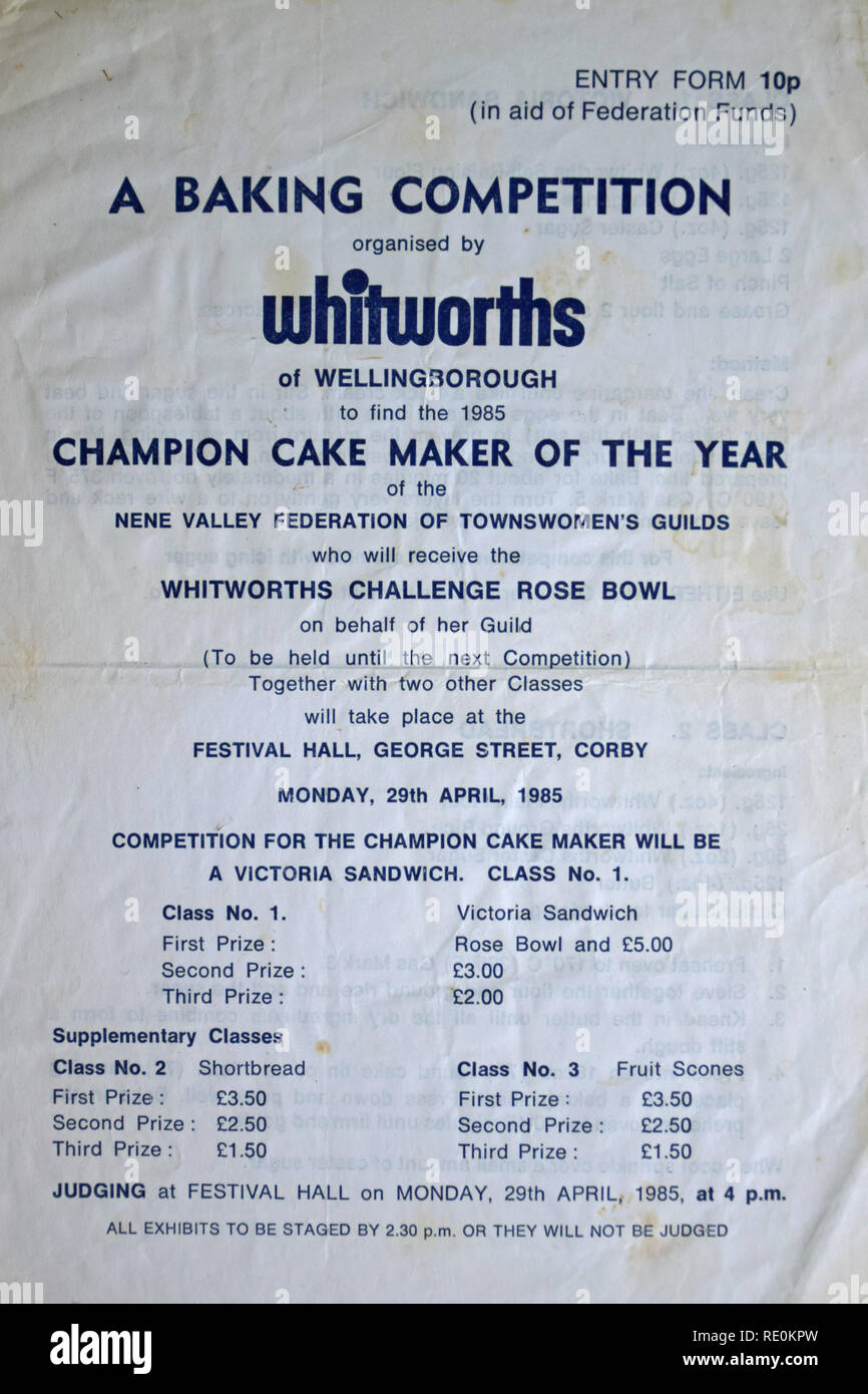 A Baking Competition Stock Photo - Alamy