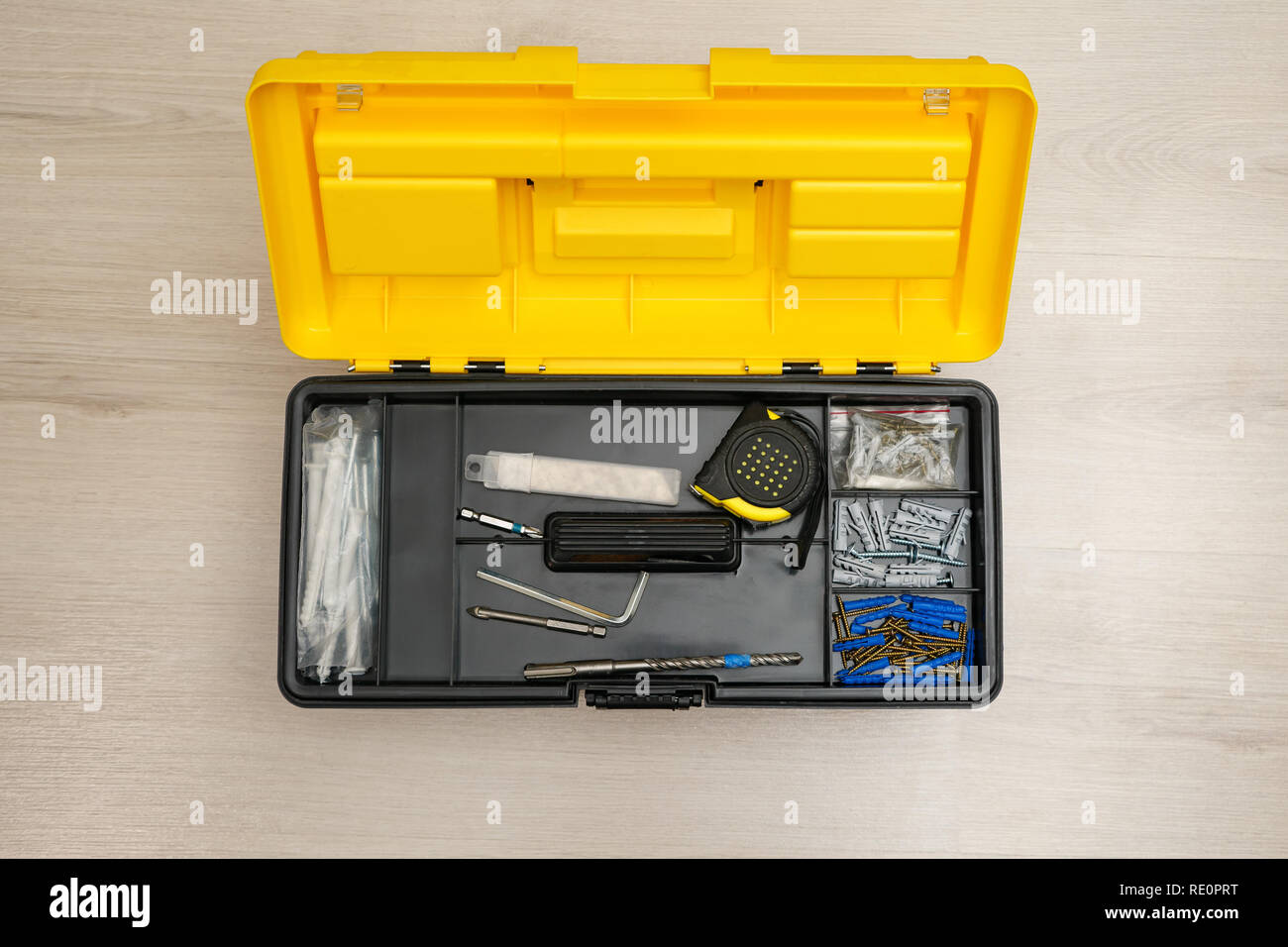 Black repair tools box hi-res stock photography and images - Alamy