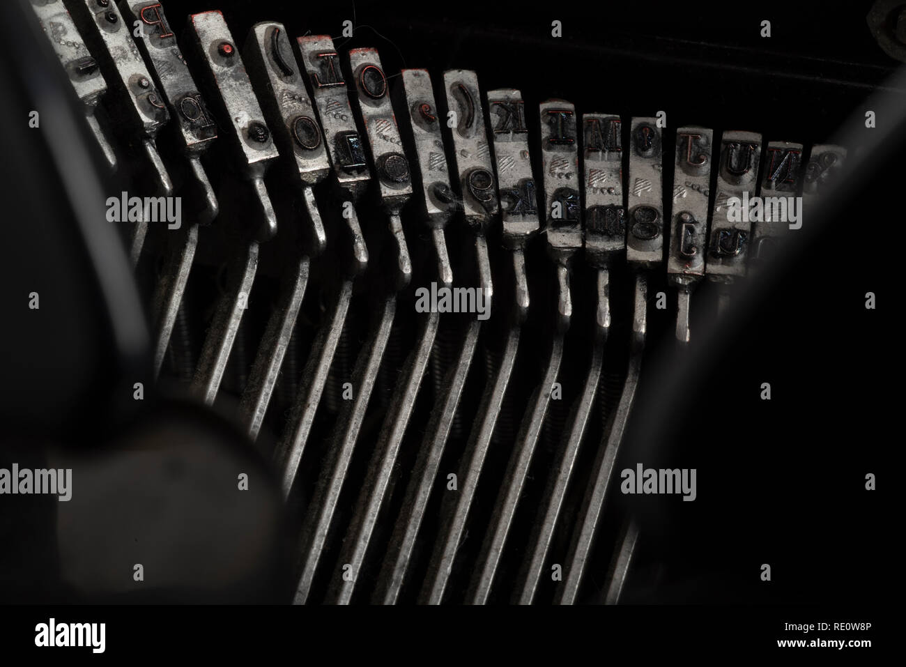 Close up of keys inside a 1950s-era Royal typewriter Stock Photo - Alamy