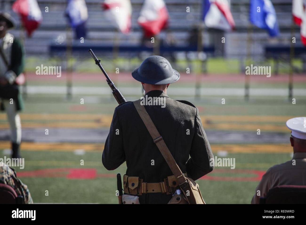 A U.S. Marine with Marine Corps Base, Camp Pendleton, participates in ...
