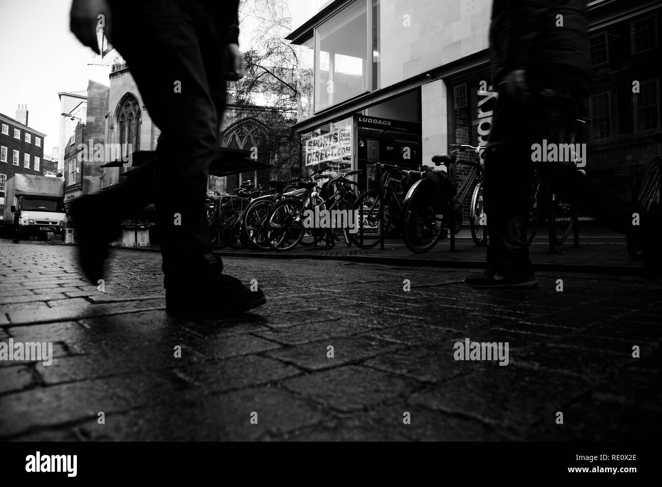 Outdoor urban scene Black and White Stock Photos & Images - Alamy