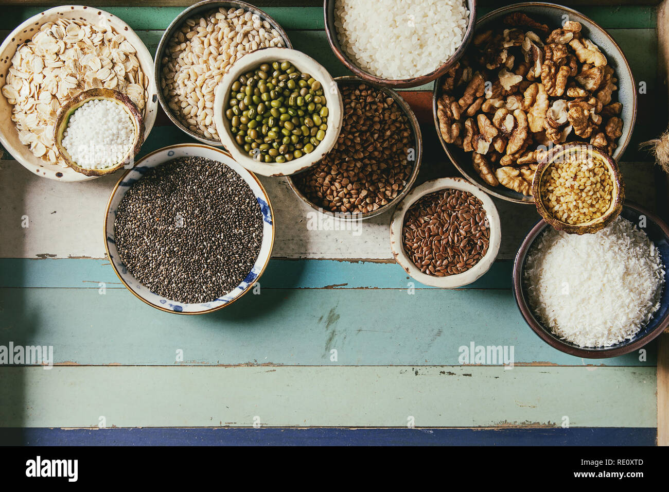 Variety of grains Stock Photo - Alamy