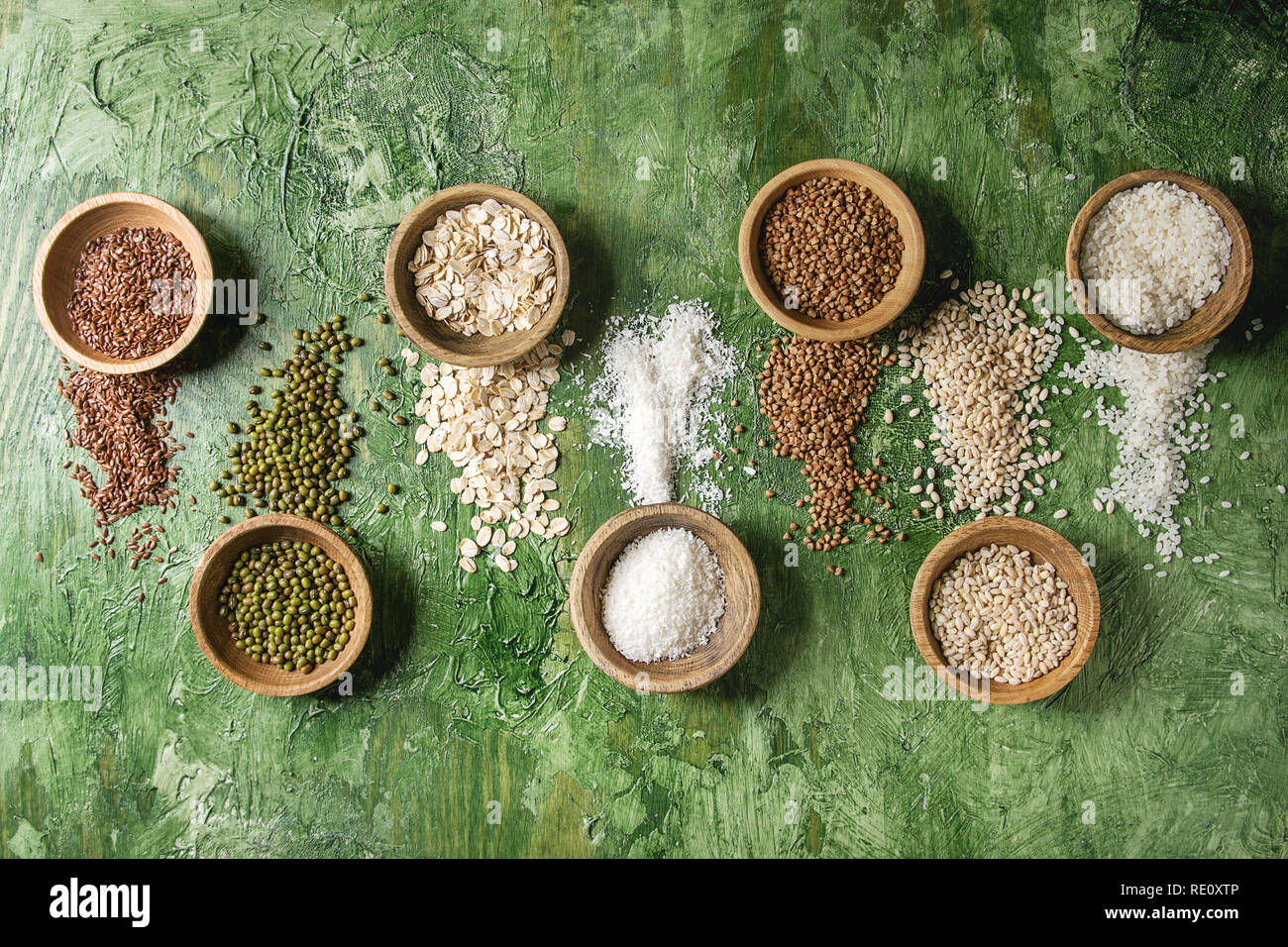 Variety of grains Stock Photo - Alamy