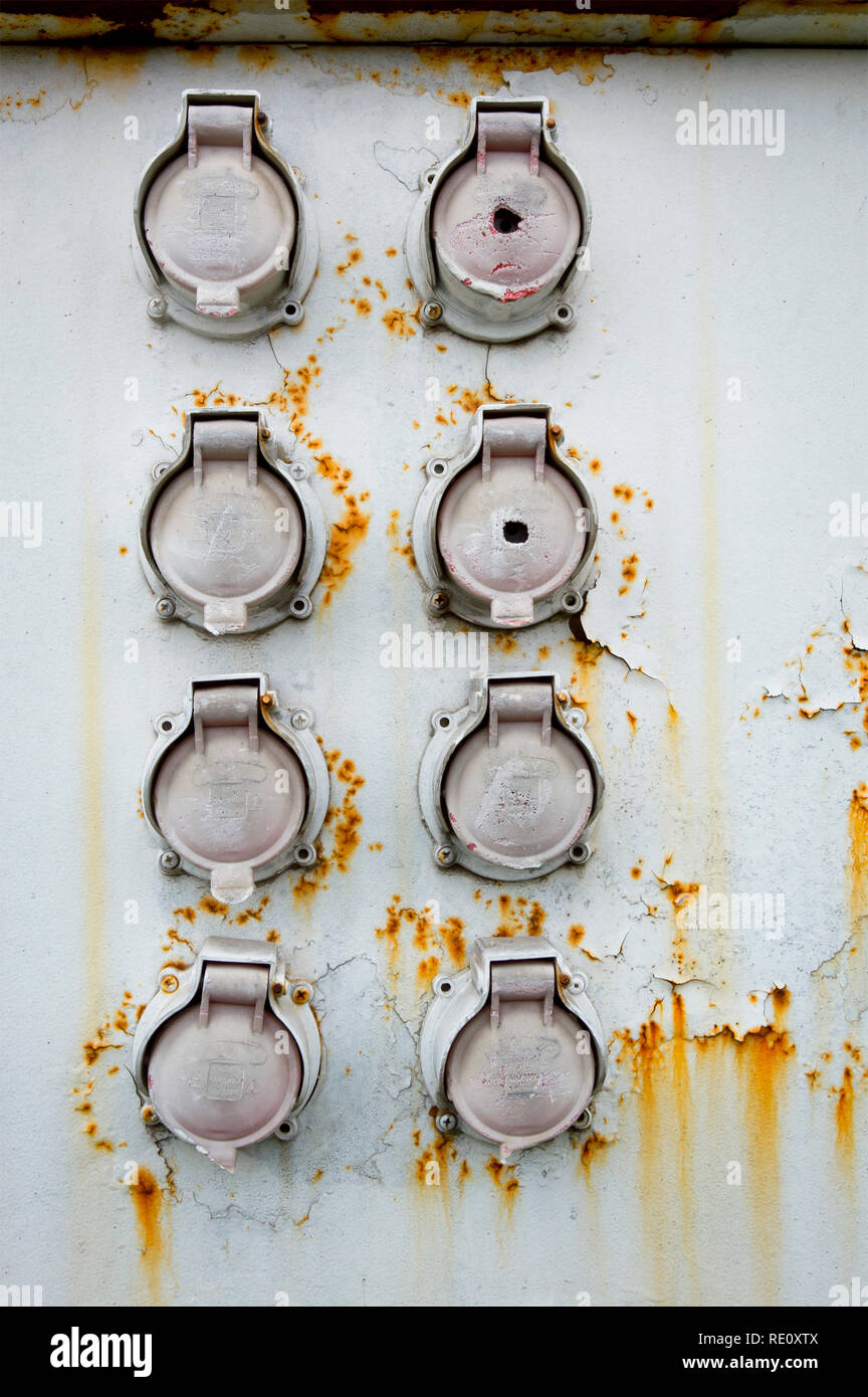 Old Yacht Electric Socket Stock Photo - Alamy