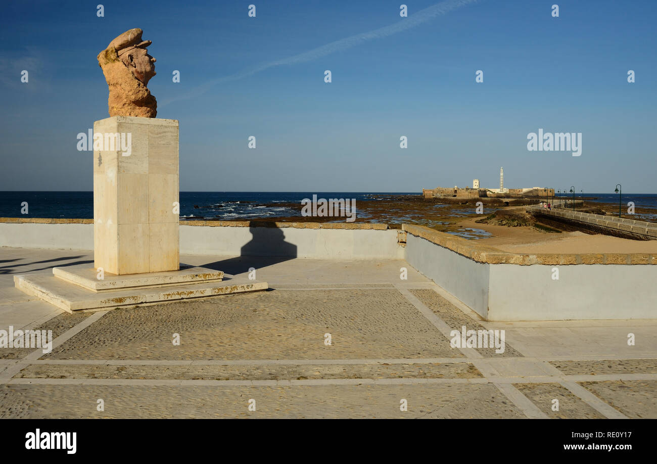 Monument to Paco Alba (Francisco Alba Medina) facing San Sebastian ...