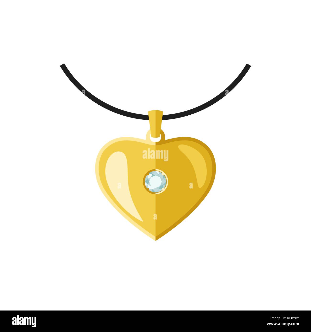 Jewellery chain diamond Stock Vector Images - Alamy