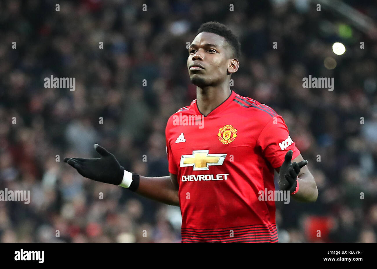 Manchester United's Paul Pogba celebrates scoring his side's first goal ...