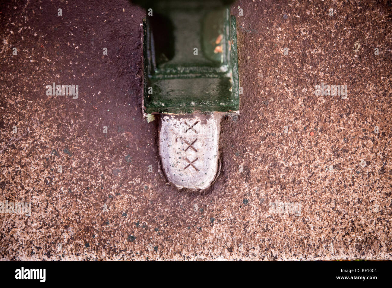 The symbol of Amsterdam is a vertical row of three crosses. It appears ...