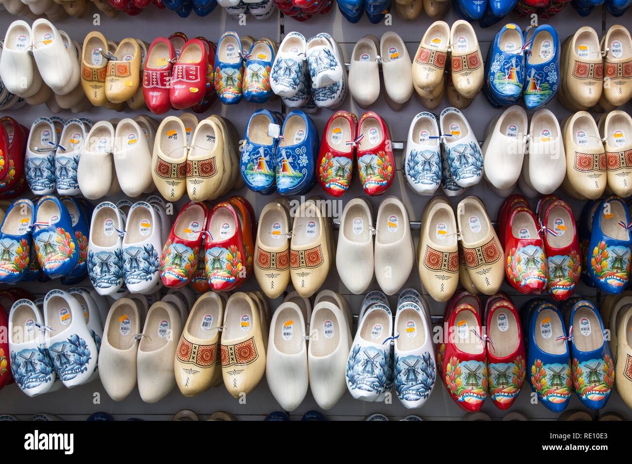 Wooden clogs from Amsterdam , Netherlands. Beautifully painted dutch ...
