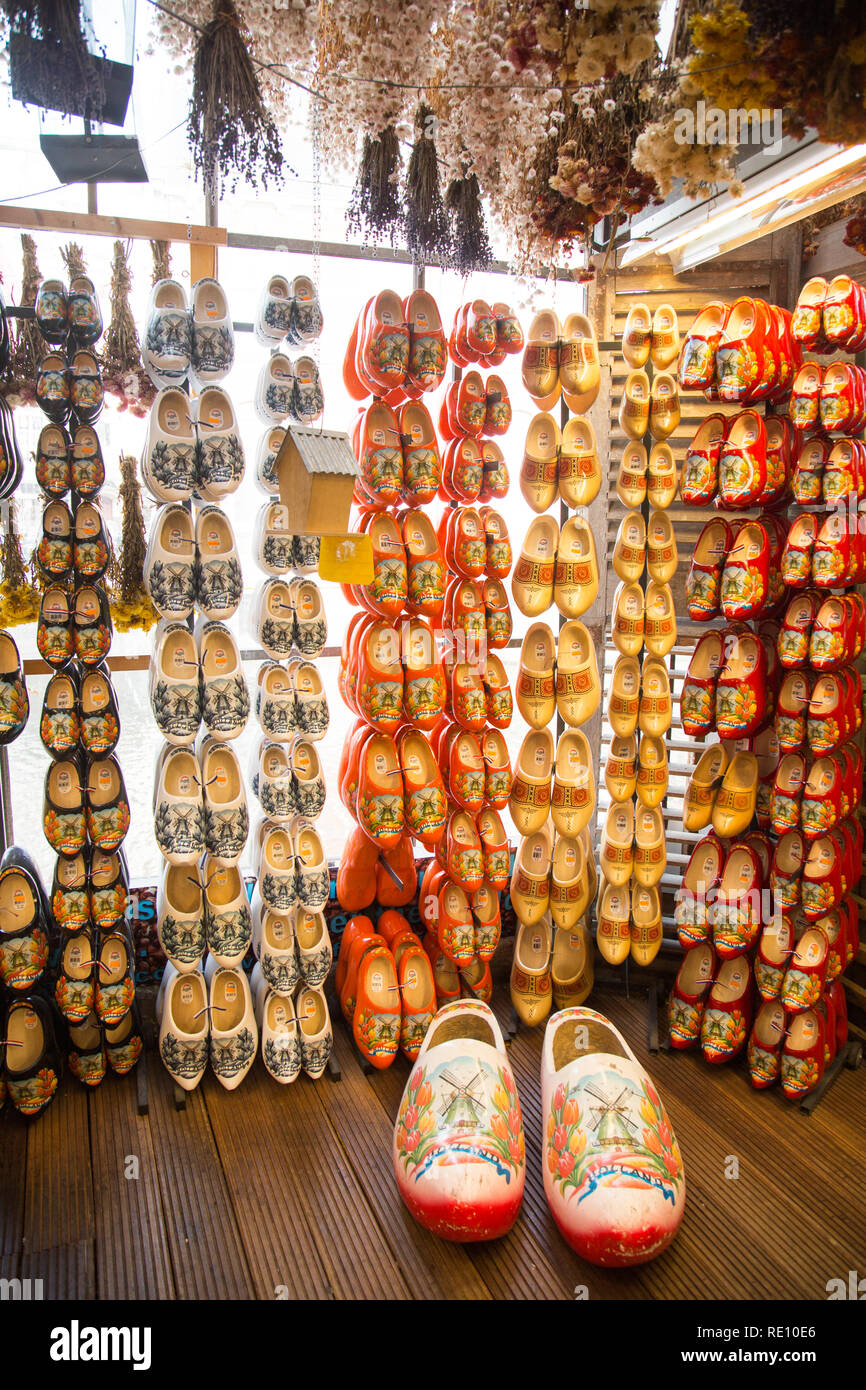 Wooden clogs from Amsterdam , Netherlands. Beautifully painted dutch ...