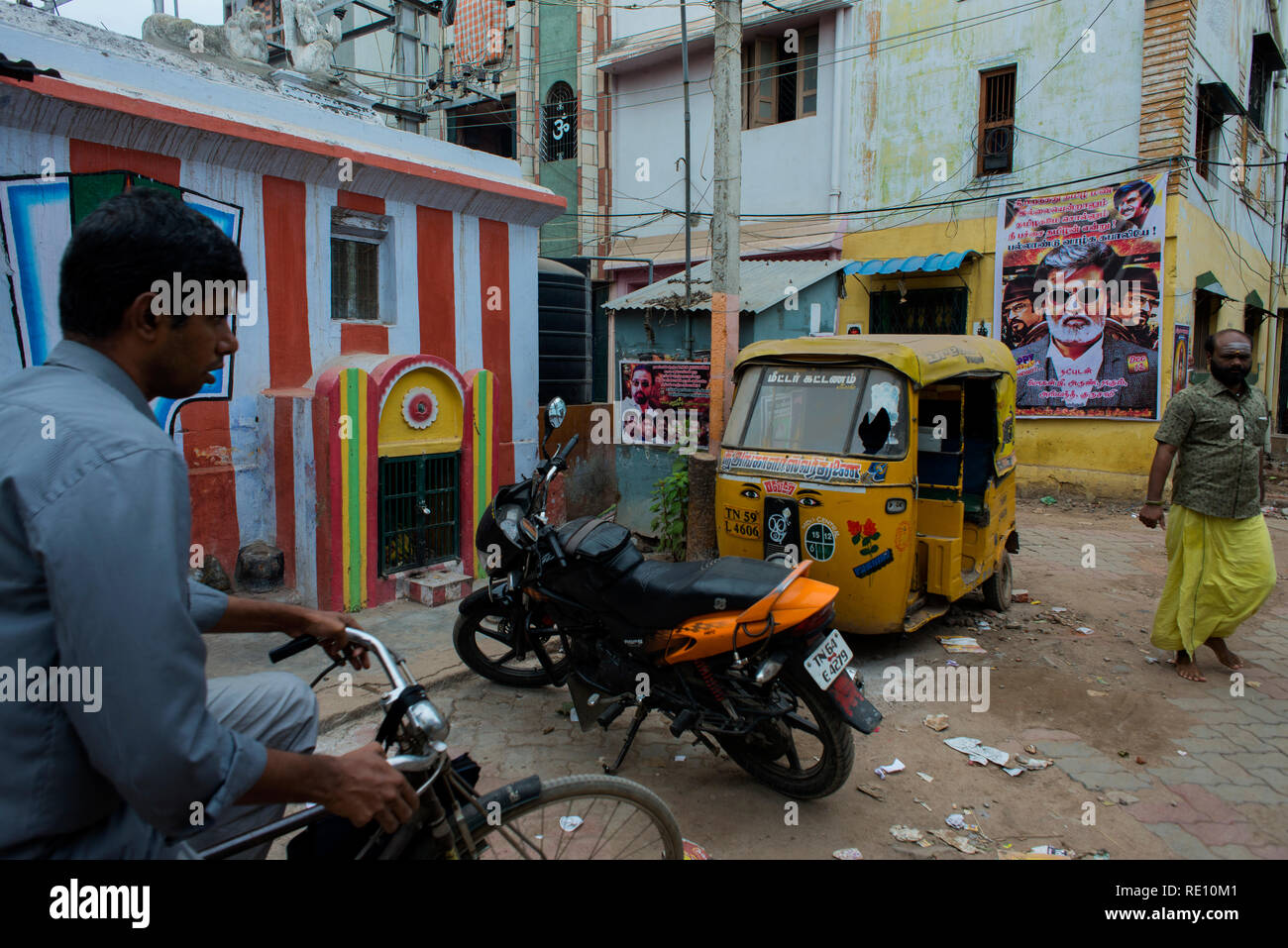 Auto rickshaw tamil nadu india hi-res stock photography and images - Alamy