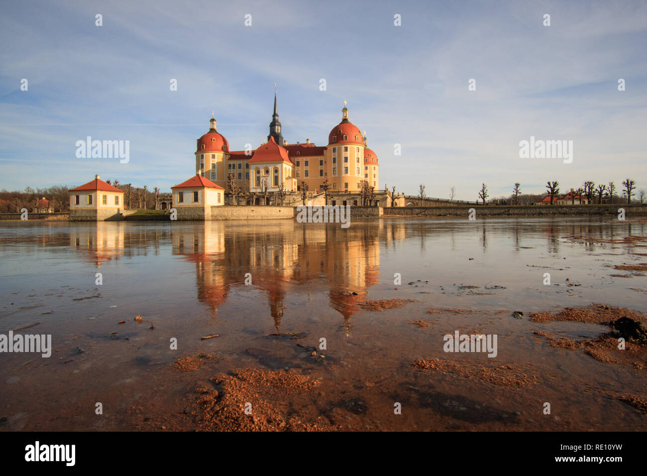 MORITZBURG, GERMANY Moritzburg castle in Moritzburg, The Baroque castle ...