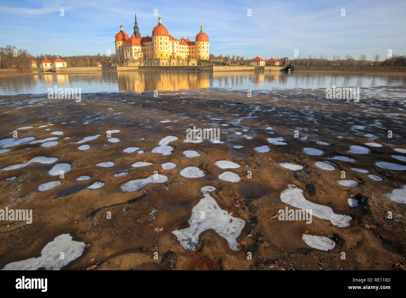 MORITZBURG, GERMANY Moritzburg castle in Moritzburg, The Baroque castle ...