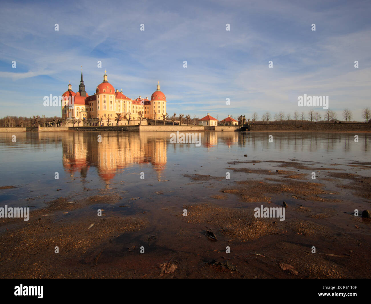 MORITZBURG, GERMANY Moritzburg castle in Moritzburg, The Baroque castle ...