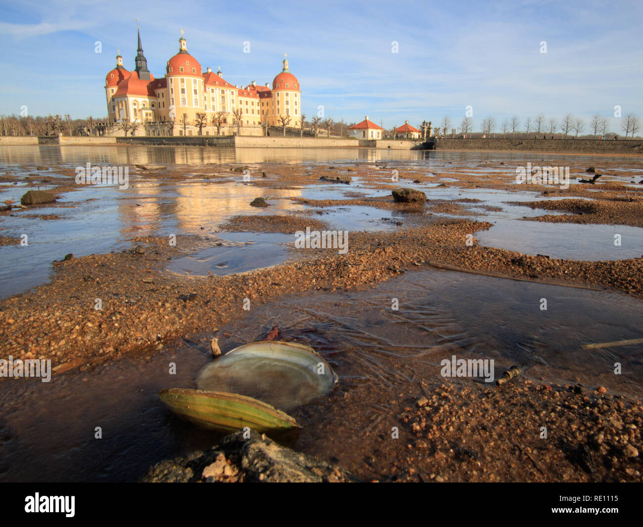 MORITZBURG, GERMANY Moritzburg castle in Moritzburg, The Baroque castle ...