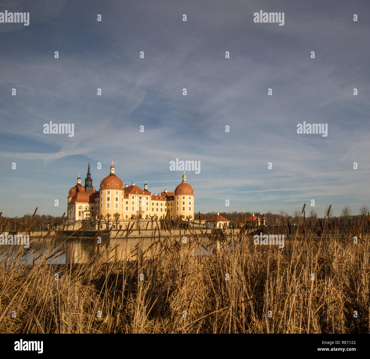 MORITZBURG, GERMANY Moritzburg castle in Moritzburg, The Baroque castle ...