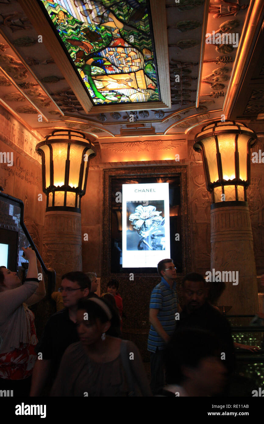 When entering the ancient Egypt themed escalator hall at Harrods ...