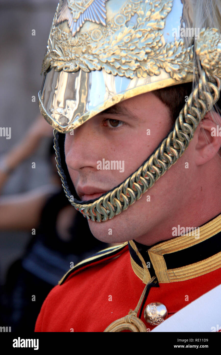 British household cavalry life guard parade helmet hi-res stock photography and images - Alamy