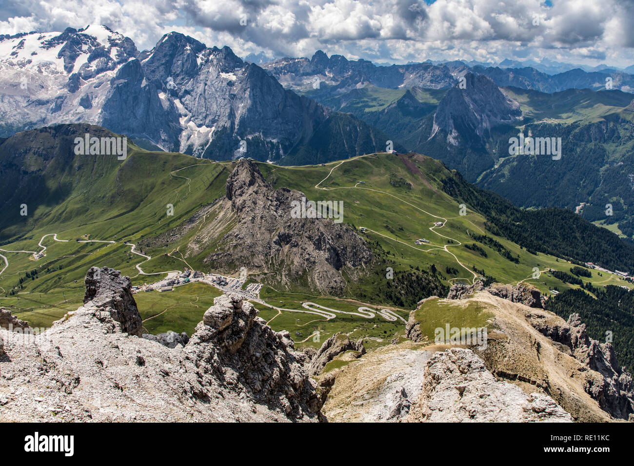 The pordoi pass hi-res stock photography and images - Alamy
