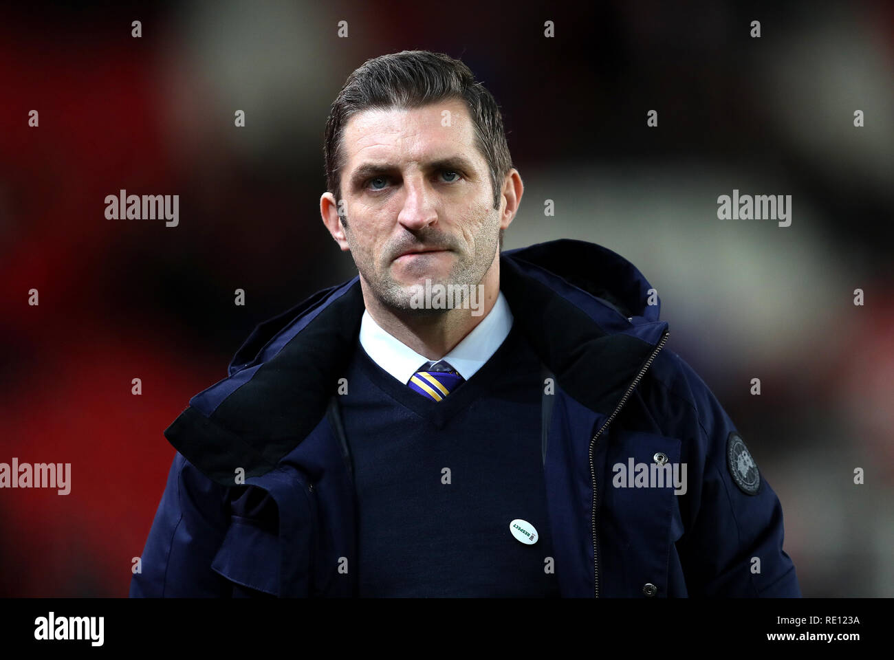 Shrewsbury Town's manager Sam Ricketts Stock Photo - Alamy
