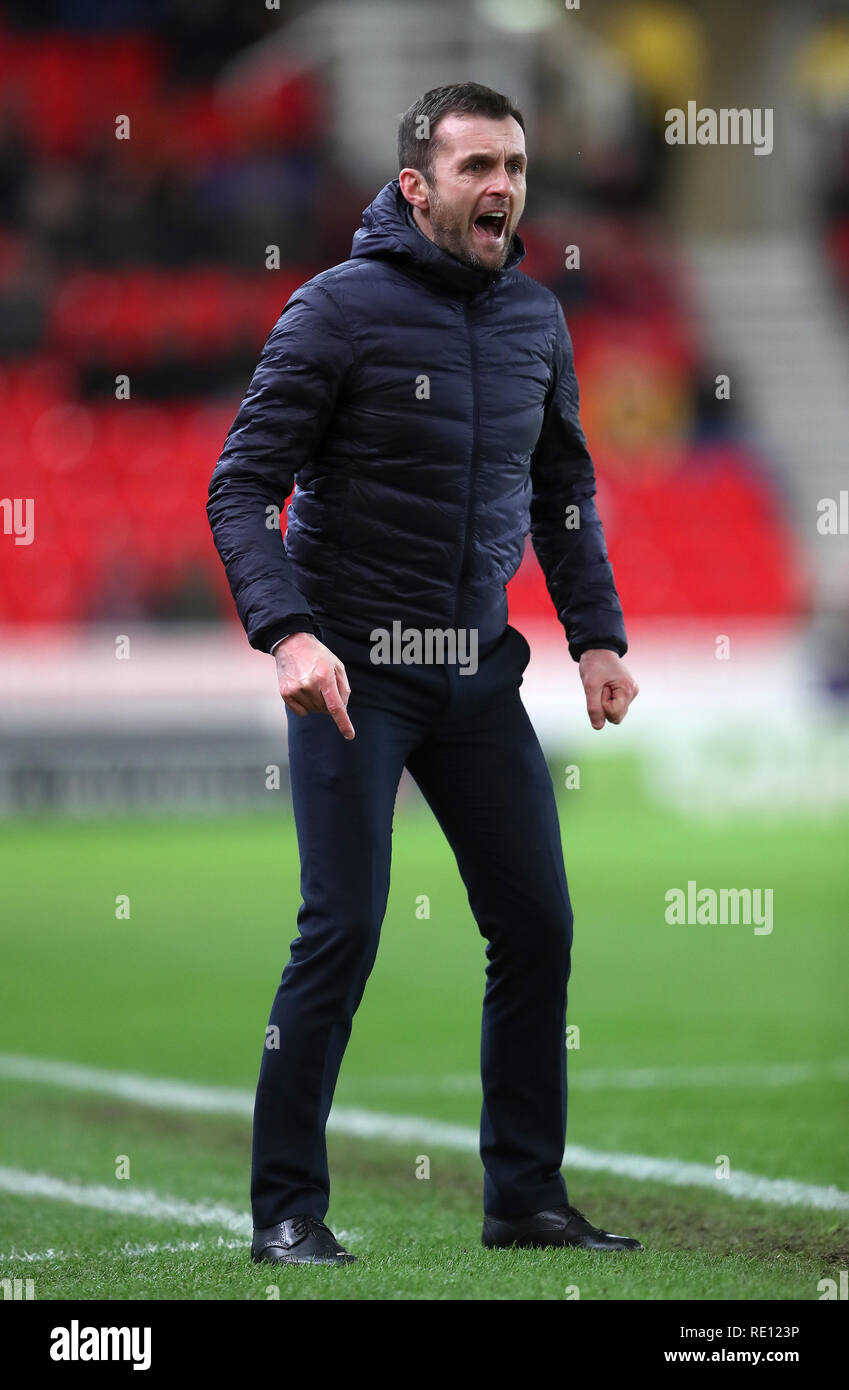 Stoke City manager Nathan Jones Stock Photo - Alamy