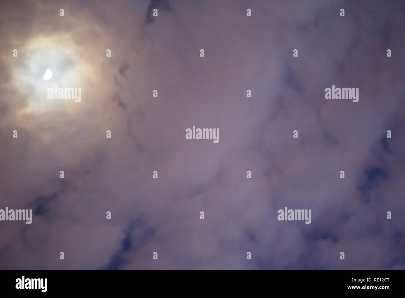 Moon in Sky, Ohio Stock Photo - Alamy