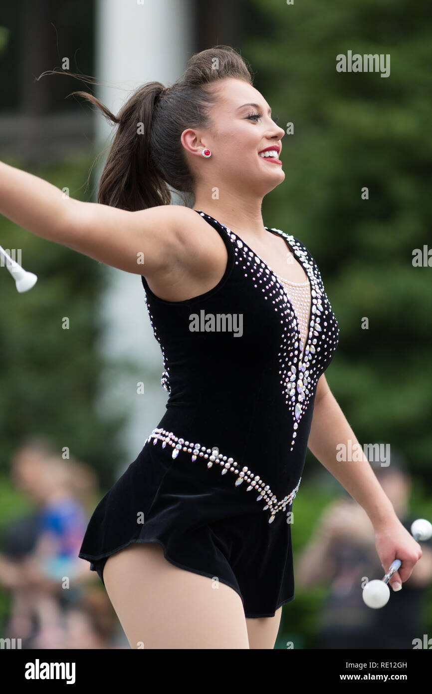 Baton twirling parade hi-res stock photography and images - Alamy