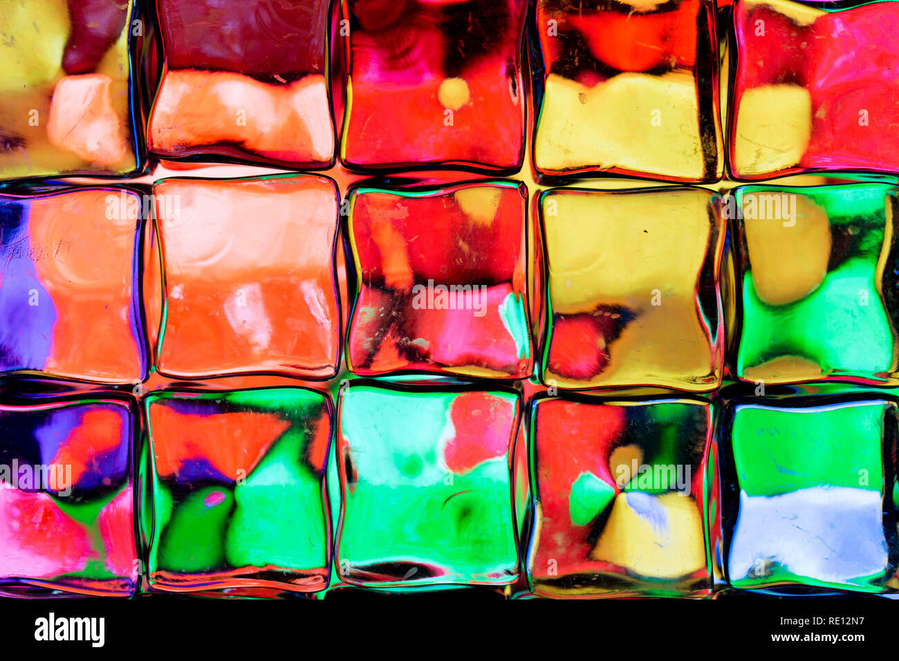 Colorful image distorted through square blocks Stock Photo - Alamy