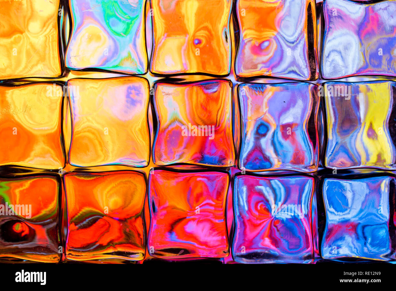 Colorful image distorted through square blocks Stock Photo - Alamy