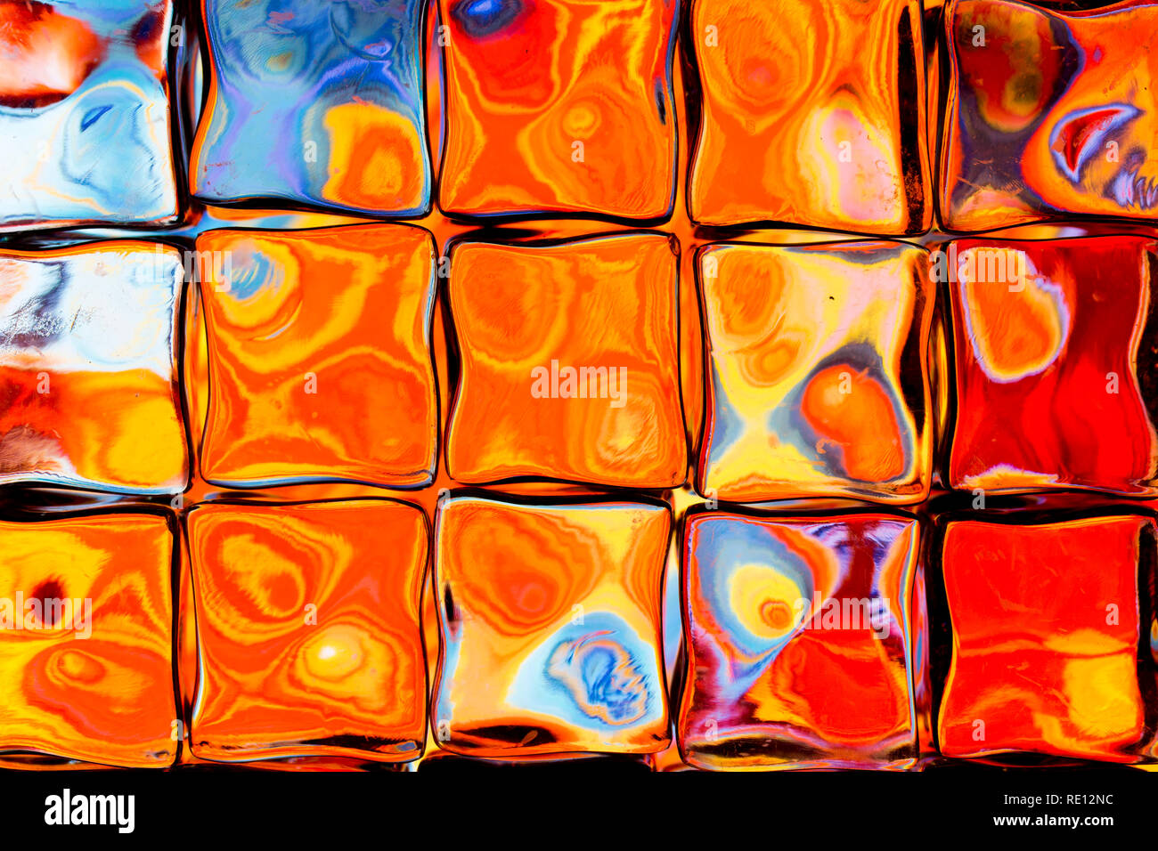 Colorful image distorted through square blocks Stock Photo - Alamy