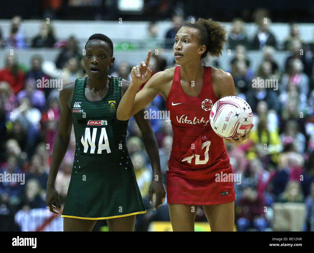 England Vitality Roses' Serena Guthrie during the Vitality Netball ...