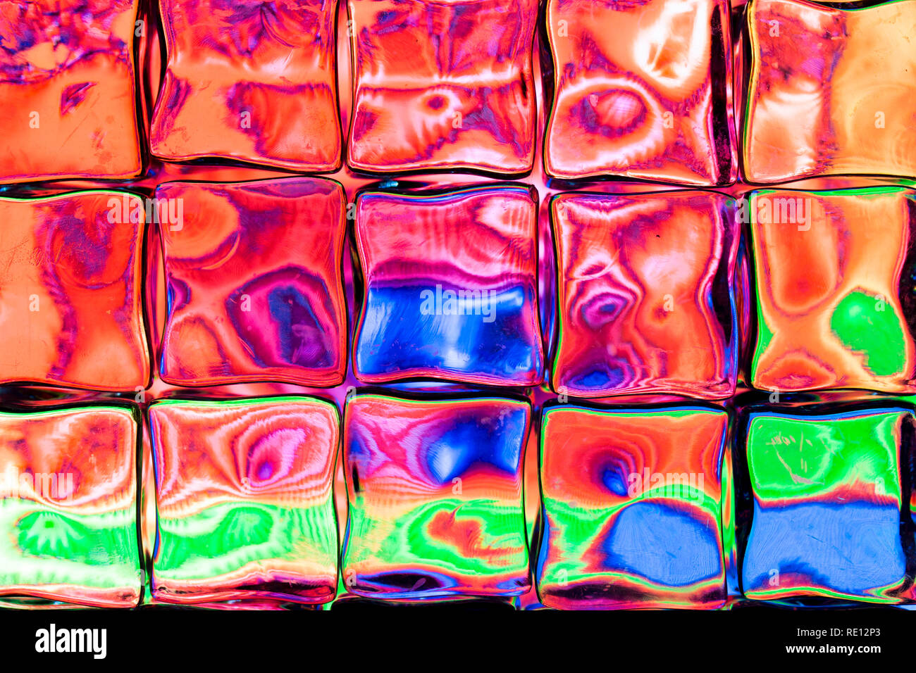 Colorful image distorted through square blocks Stock Photo - Alamy