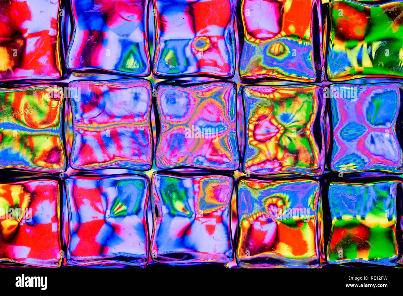 Colorful image distorted through square blocks Stock Photo - Alamy