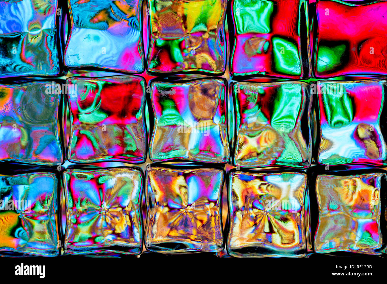Colorful image distorted through square blocks Stock Photo - Alamy