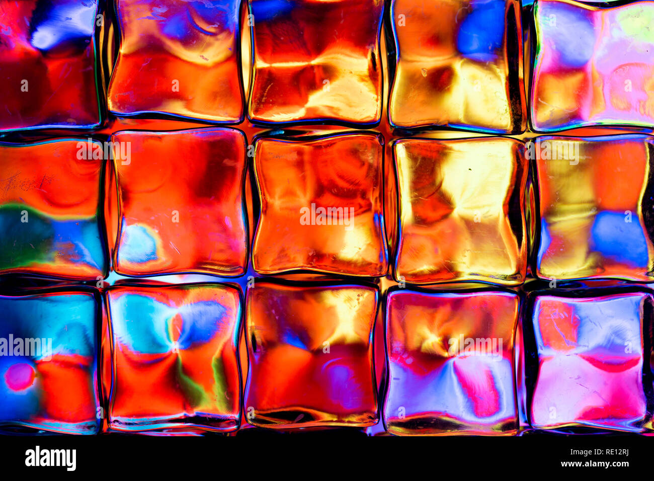 Colorful image distorted through square blocks Stock Photo - Alamy