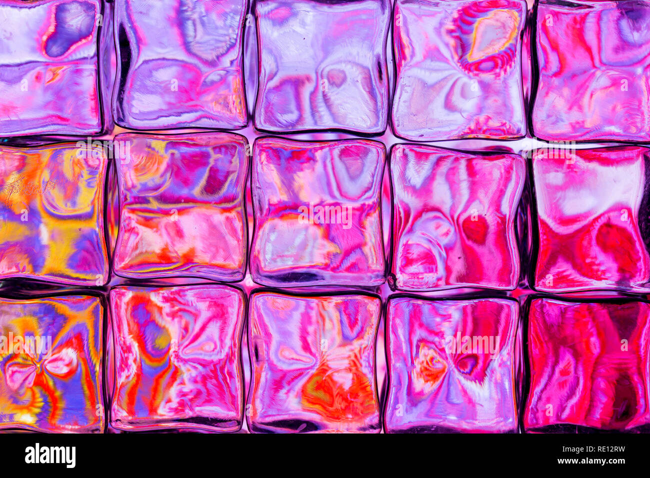 Colorful image distorted through square blocks Stock Photo - Alamy