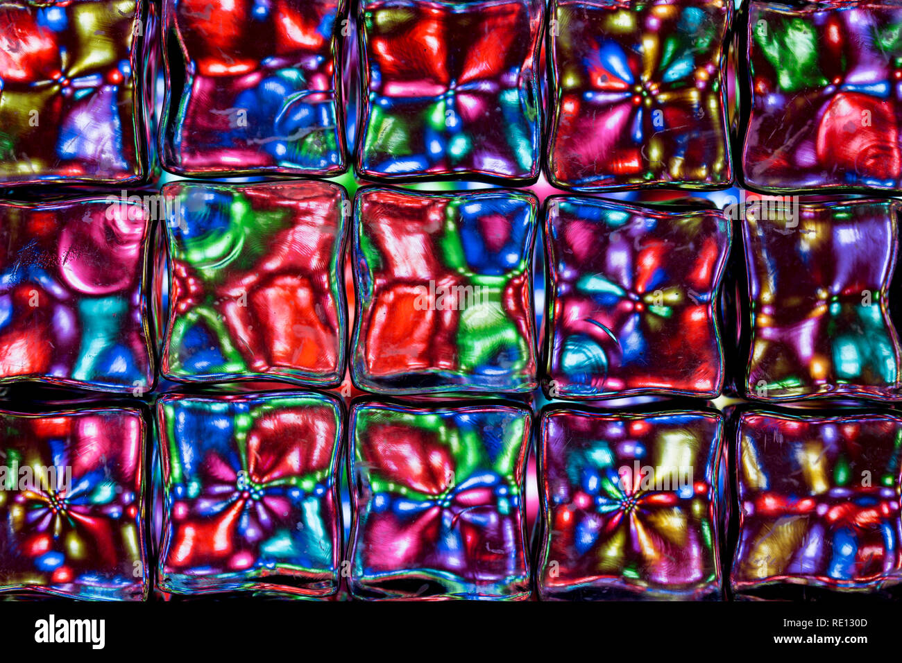 Colorful image distorted through square blocks Stock Photo - Alamy