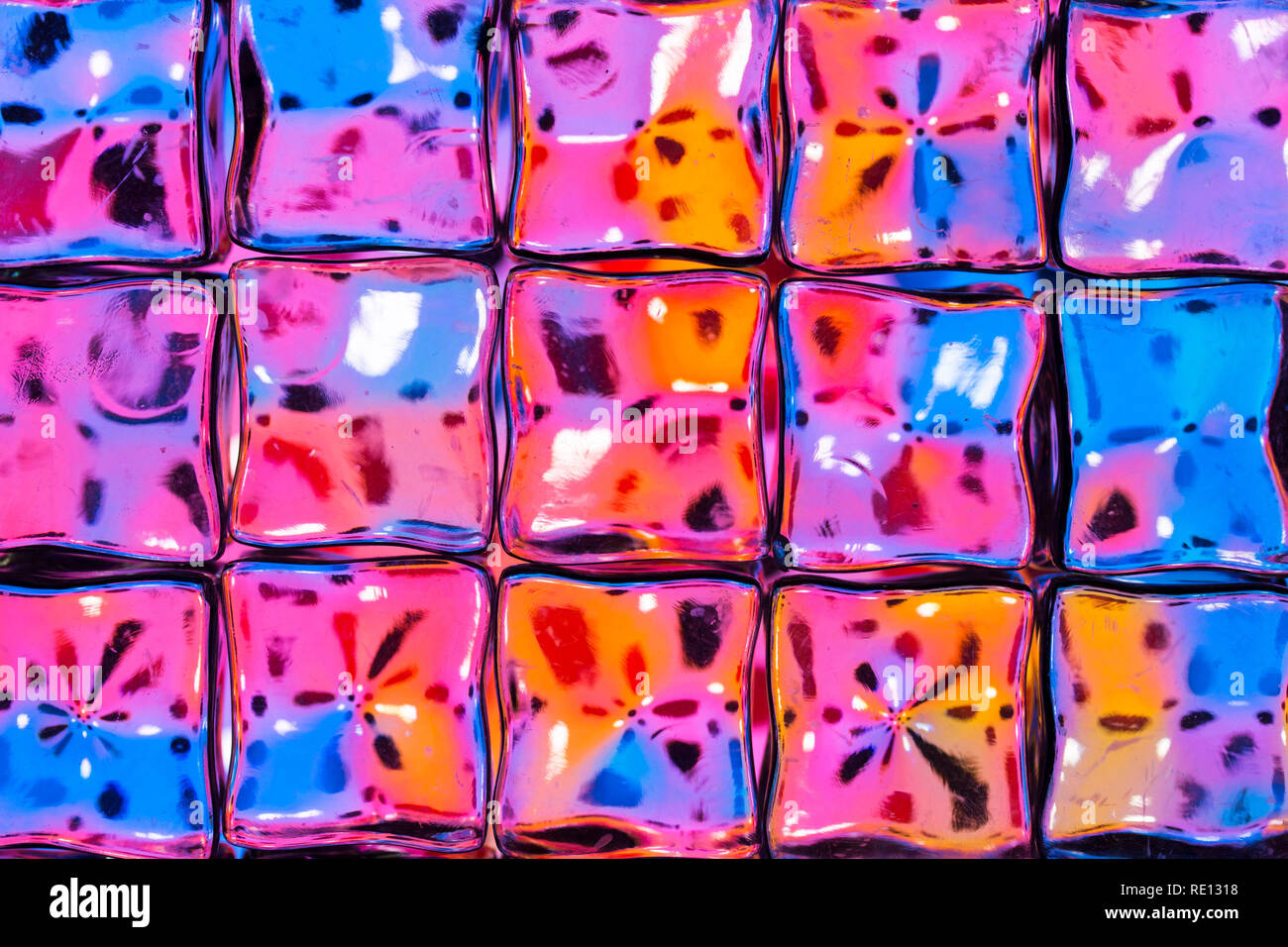 Colorful image distorted through square blocks Stock Photo - Alamy