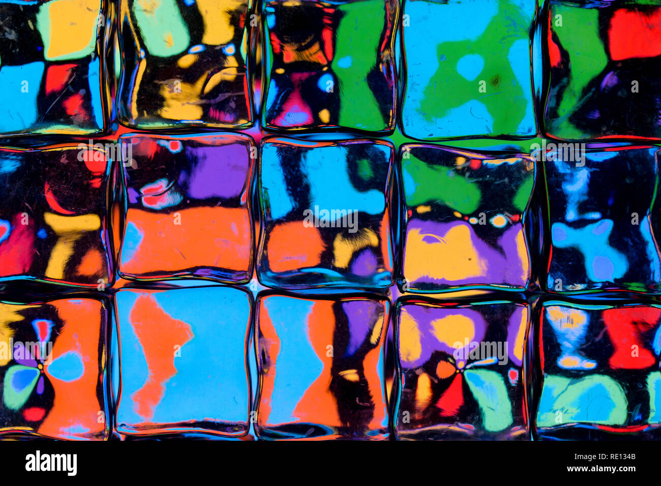 Colorful image distorted through square blocks Stock Photo - Alamy