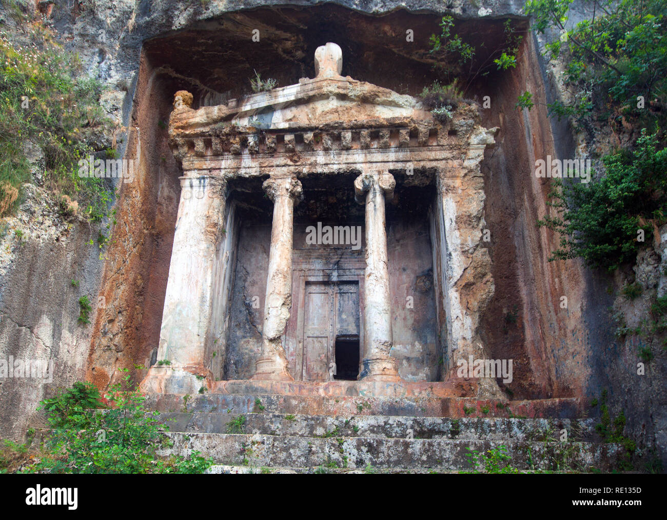 Lycian rock tomb in fethiye hi-res stock photography and images - Alamy